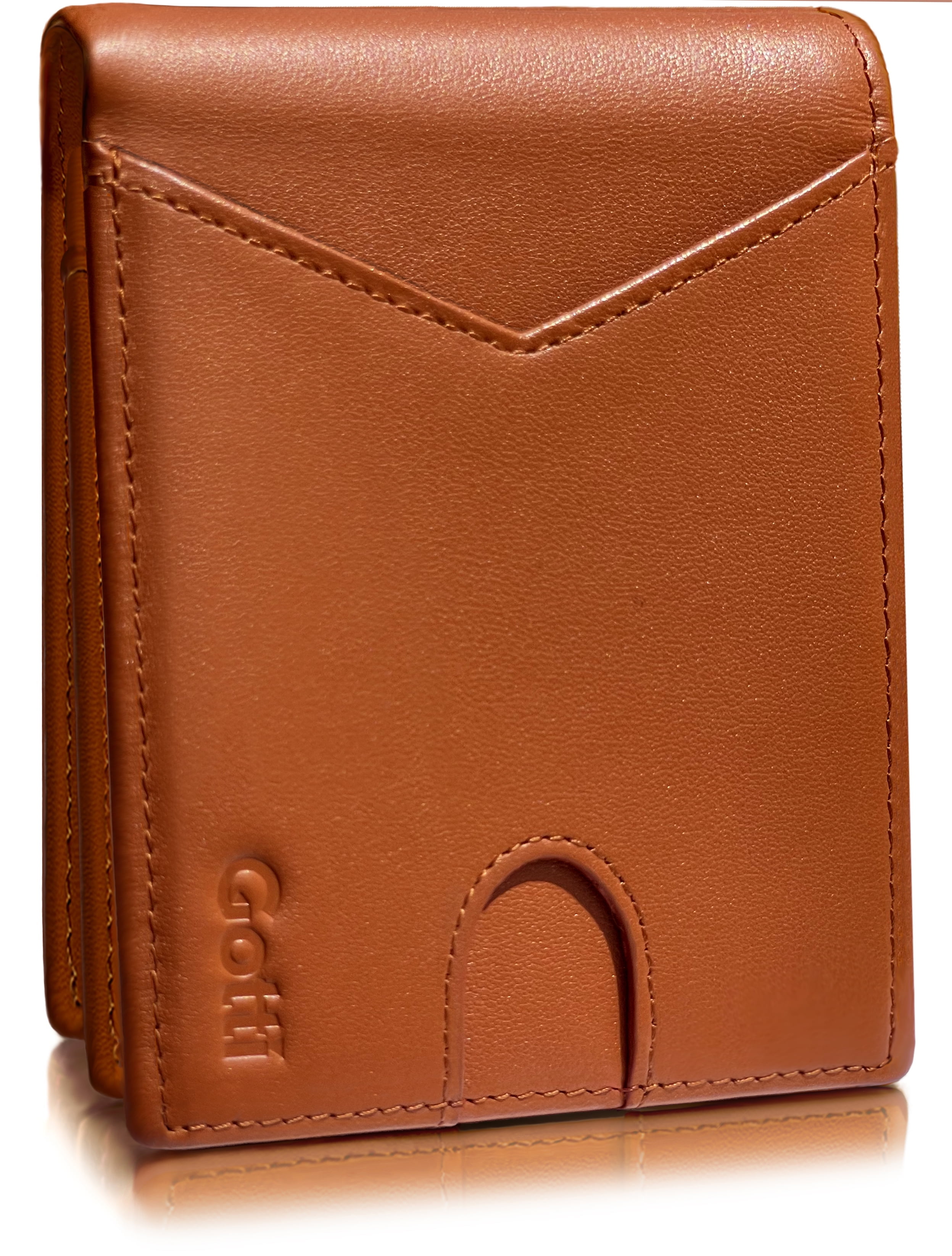 Gotti Sand 100% Genuine Full Grain Leather Passcase Wallets for Men ...