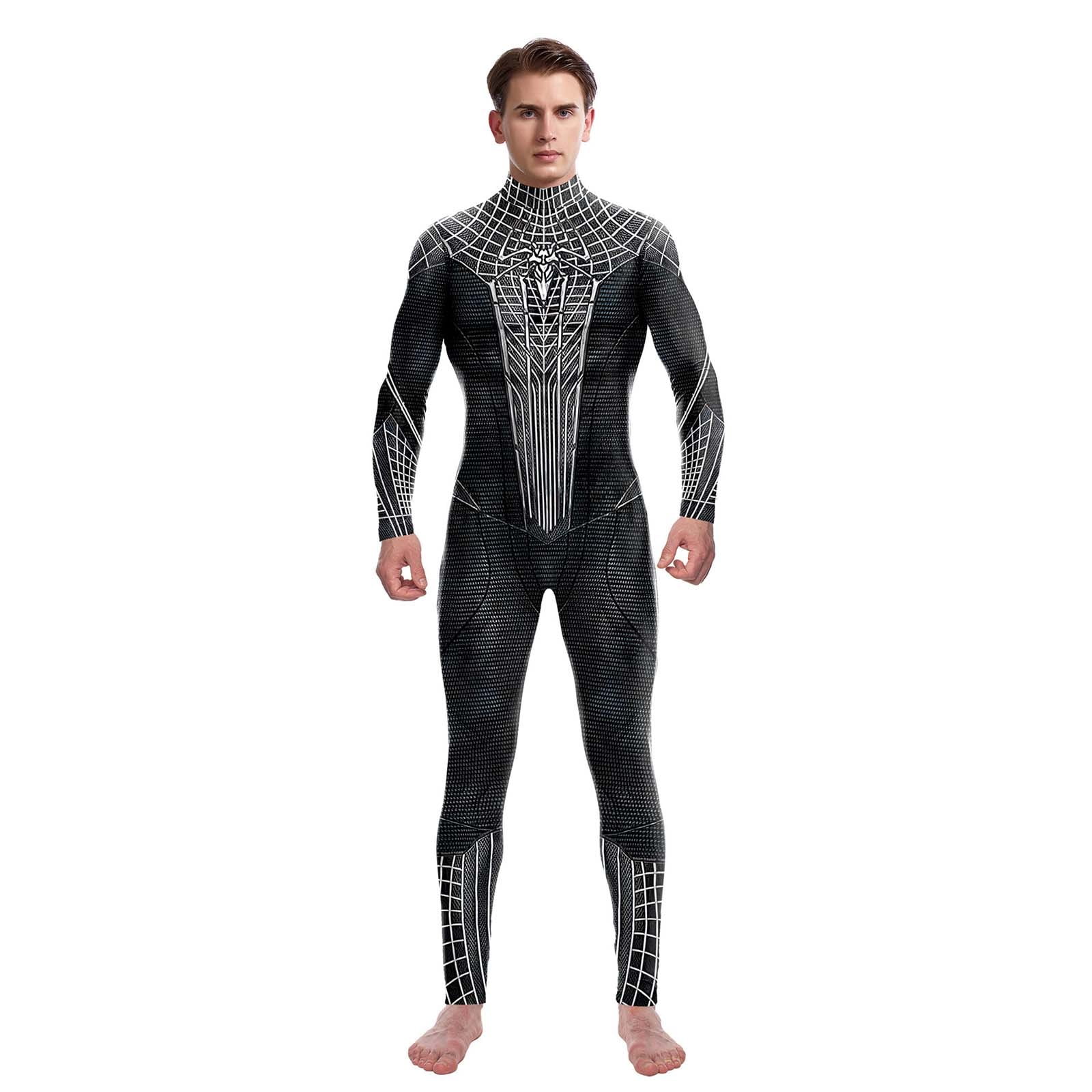 Gottsw Boys Spider Superhero Man Jumpsuit Costume, Halloween Fancy ...