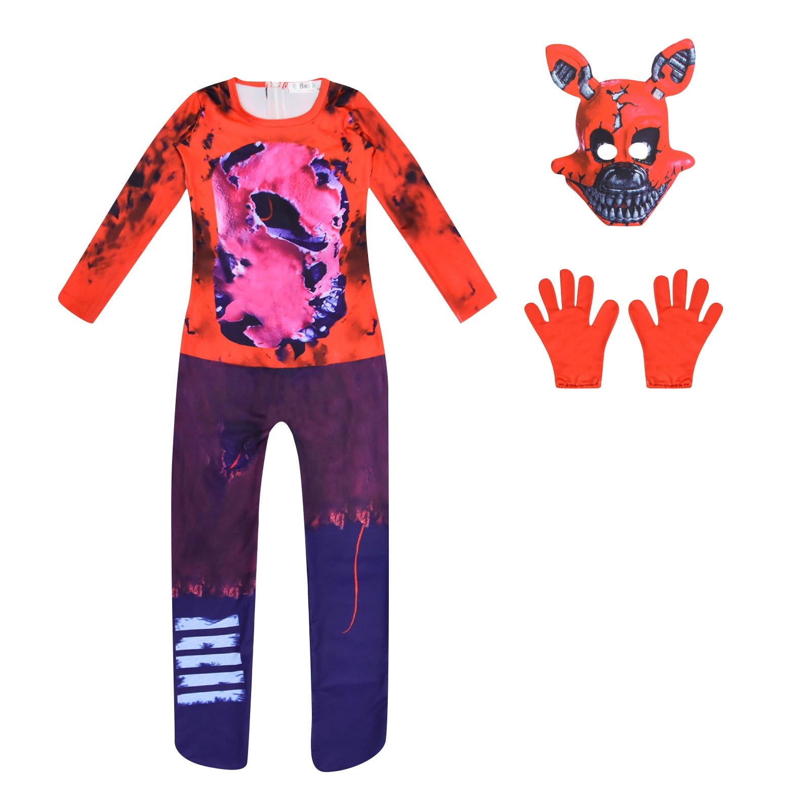 Gottsw FNAF Foxy The Pirate Fox Costumes for Kids Halloween Fancy Dress ...