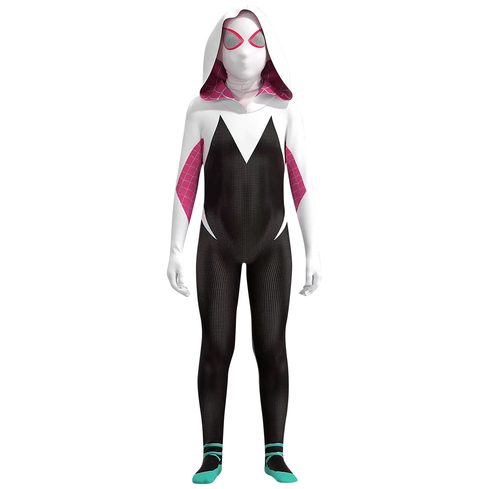 Gottsw Ghost - Spider Superhero Costume for Girls Women Halloween Fancy ...