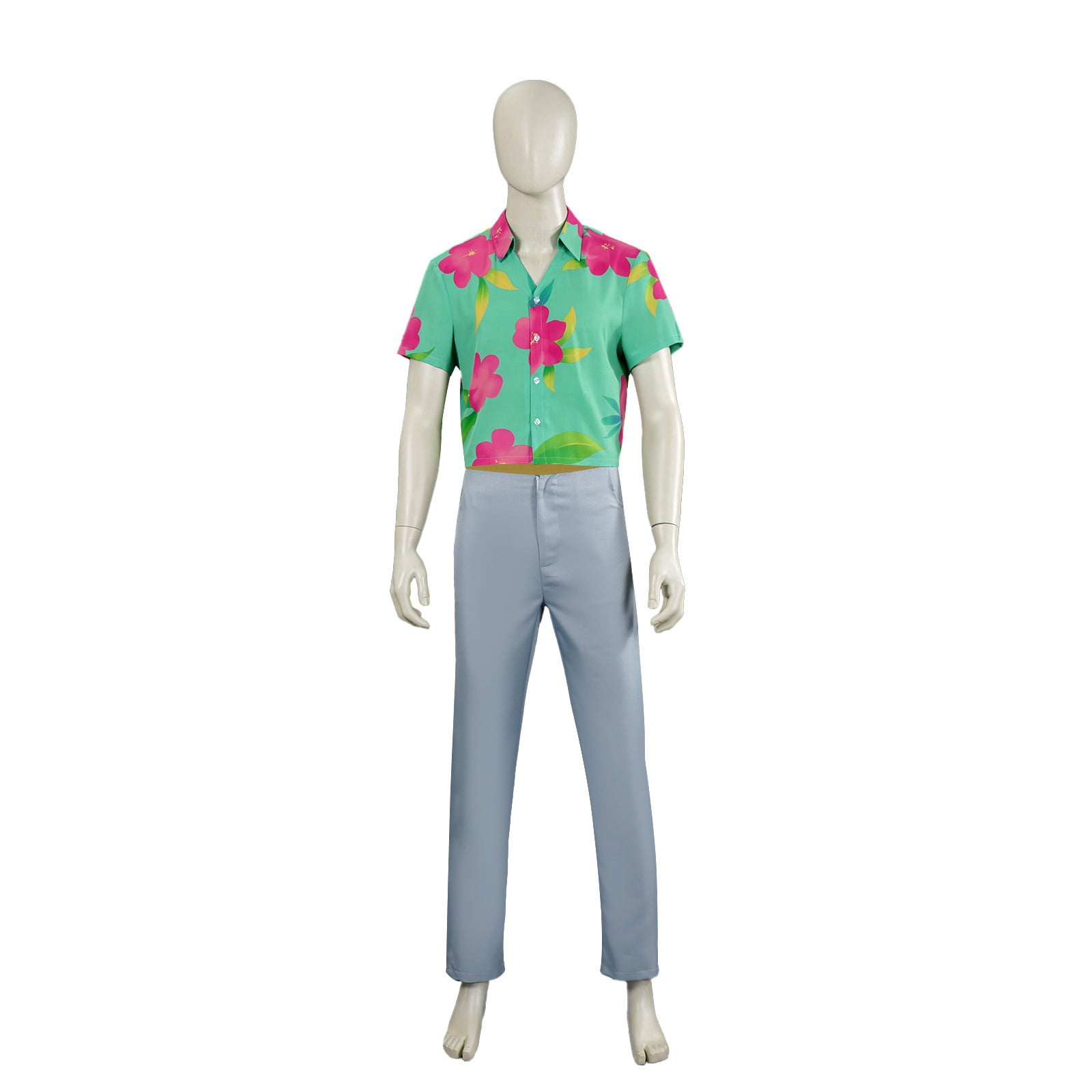 Gottsw POP Singer Stars Abby Saja Men's Costume Set – Green Floral ...