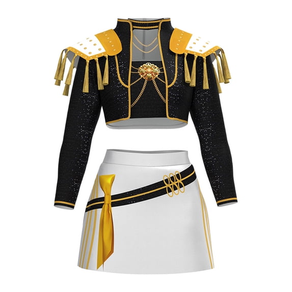 Gottsw POP Singer Stars Costume for Girls, Halloween Fancy Dress Party ...