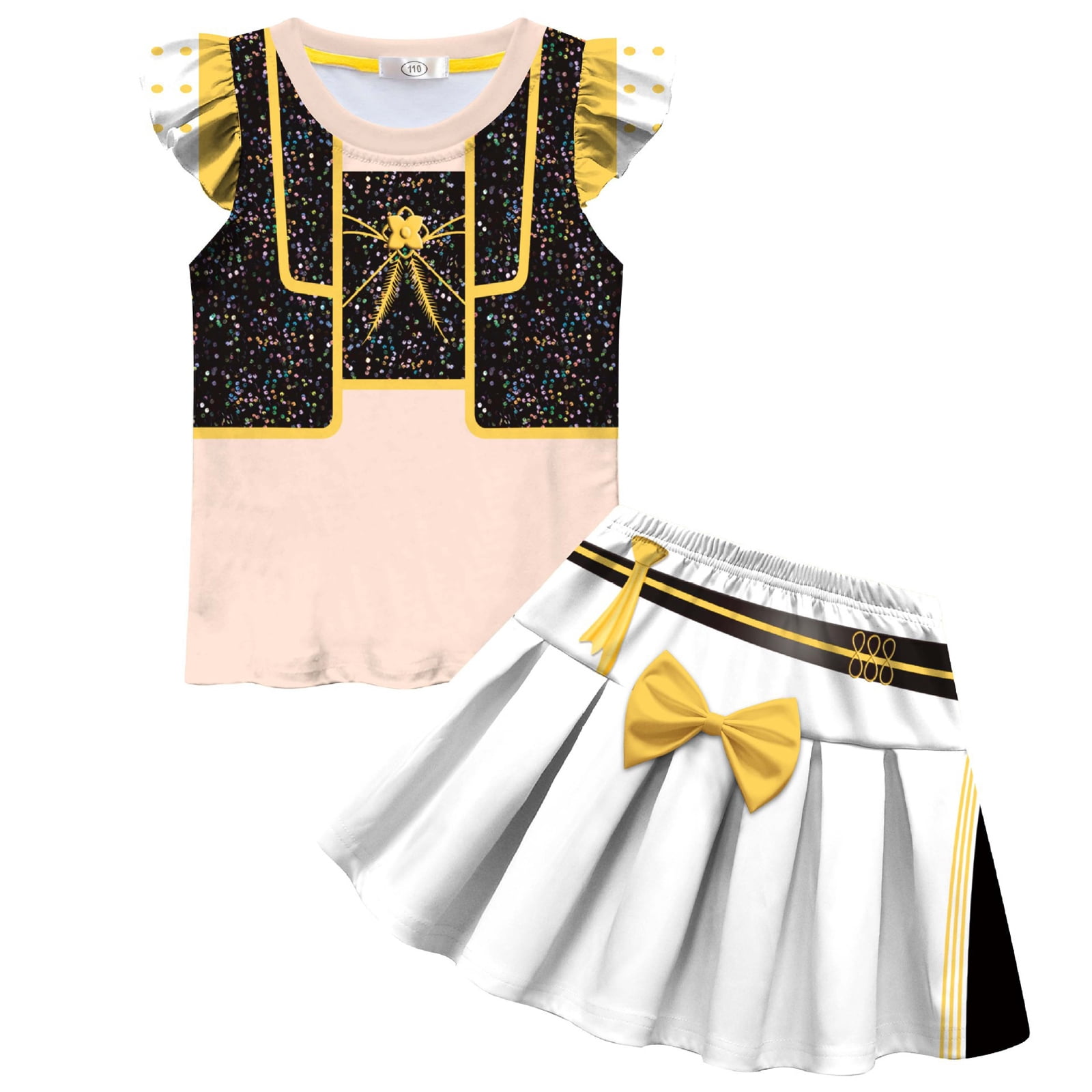 Gottsw POP Singer Stars Mira Girls Costume Outfit – 2 Piece Top and ...