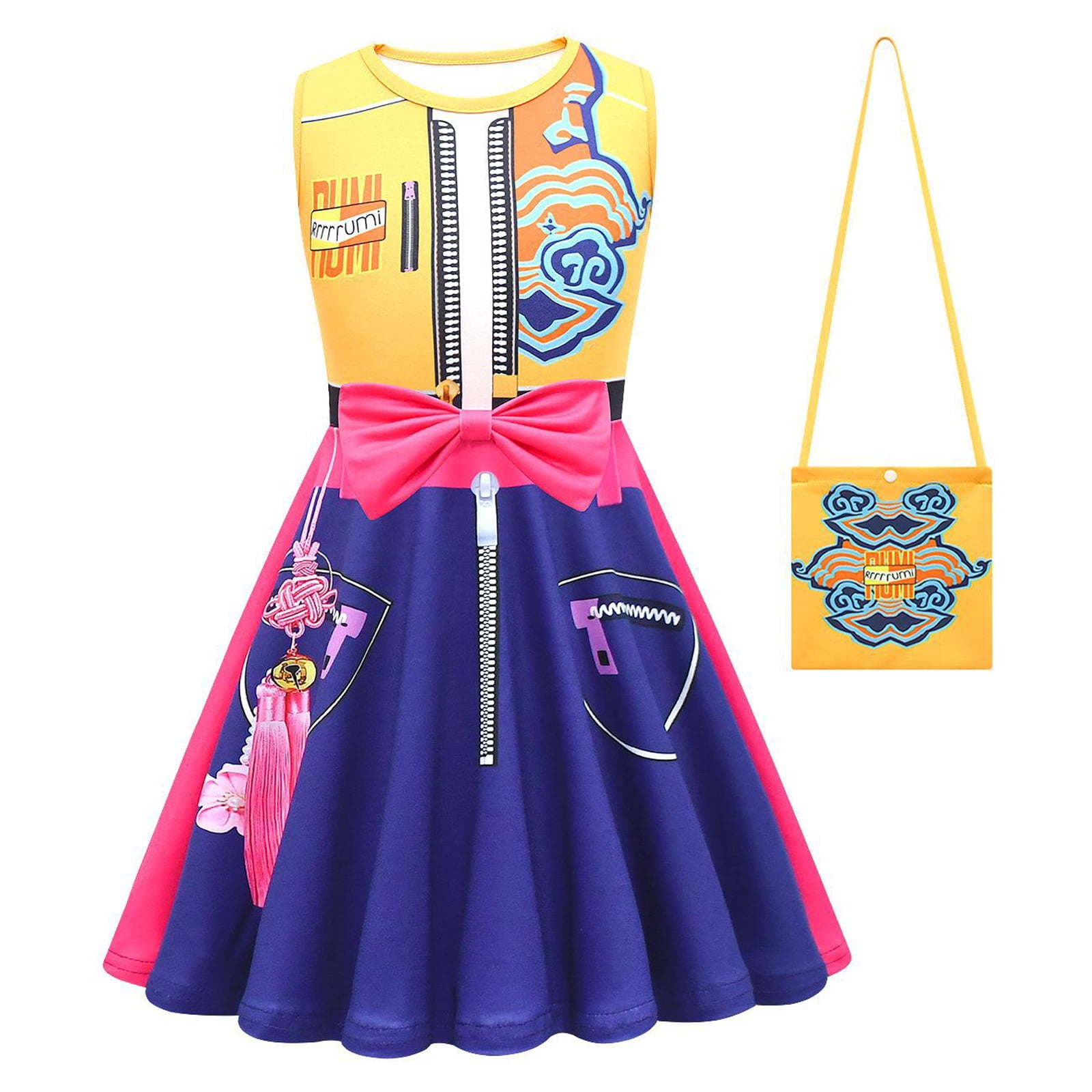 Gottsw POP Singer Stars Costume Dress for Girls, Halloween Fancy Dress ...