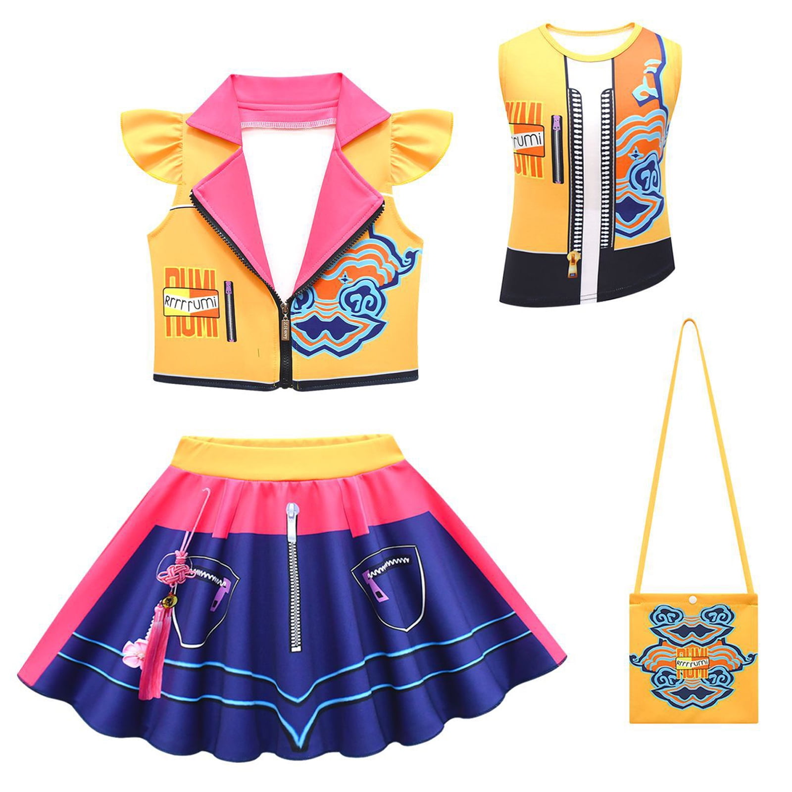 Gottsw POP Singer Stars Costume Dress for Girls, Halloween Fancy Dress ...