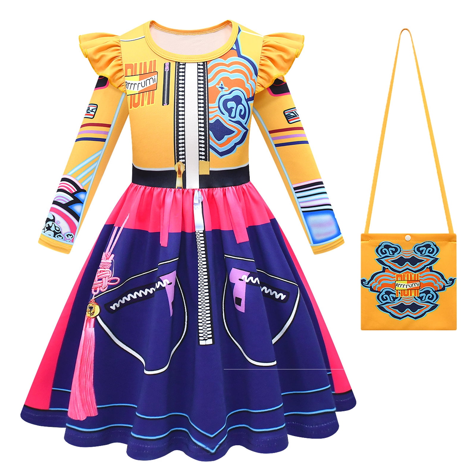 Gottsw POP Singer Stars Costume Dress for Girls, Halloween Fancy Dress ...