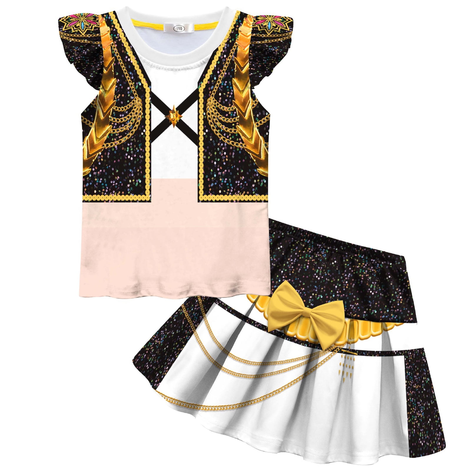 Gottsw POP Singer Stars Singer Girls Costume Outfit – 2 Piece Top and ...