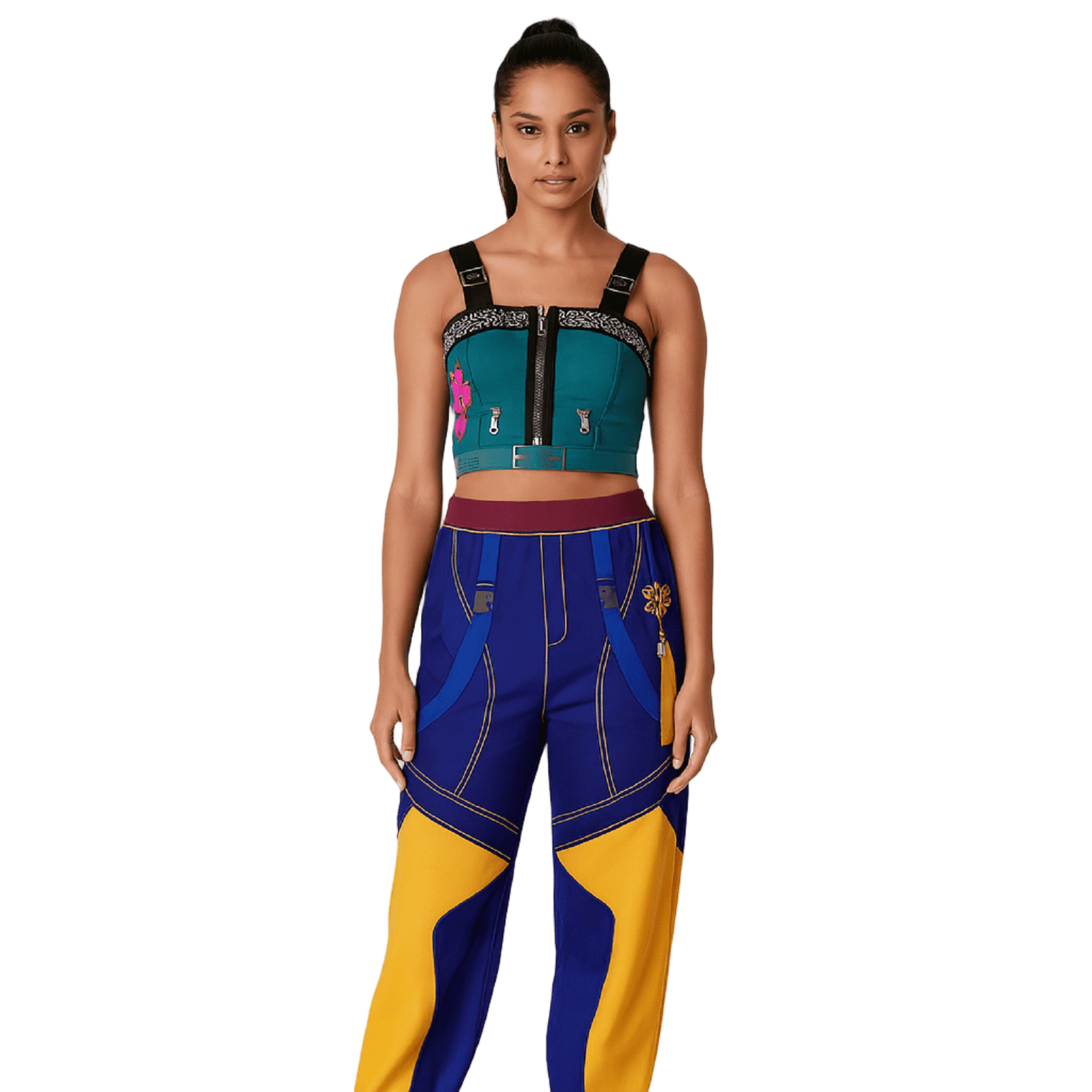 Gottsw POP Singer Stars Zoey Costume for Women – 2-Piece Crop Top and ...