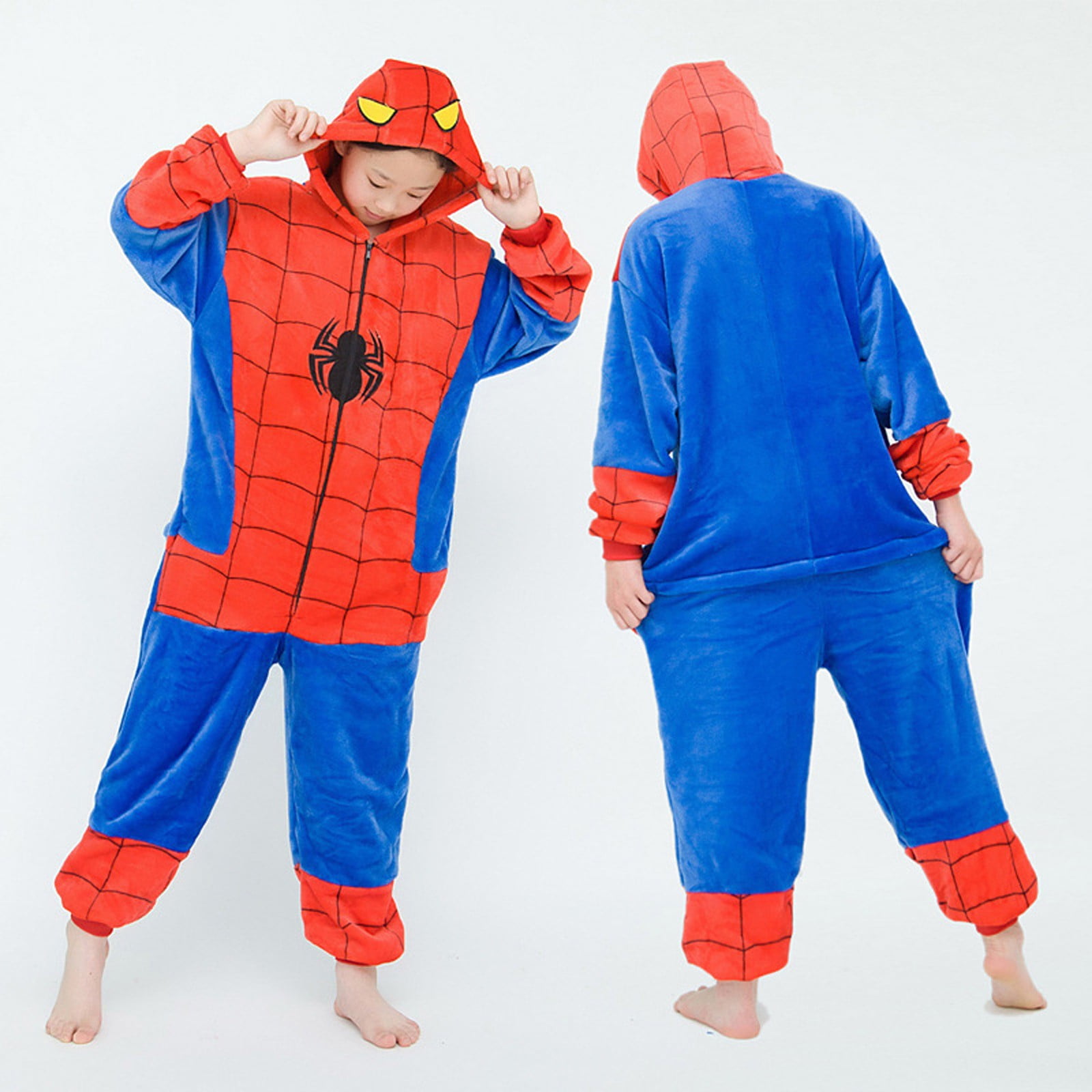 Gottsw Spider Superhero Man Costume for Girls Women Halloween Fancy ...