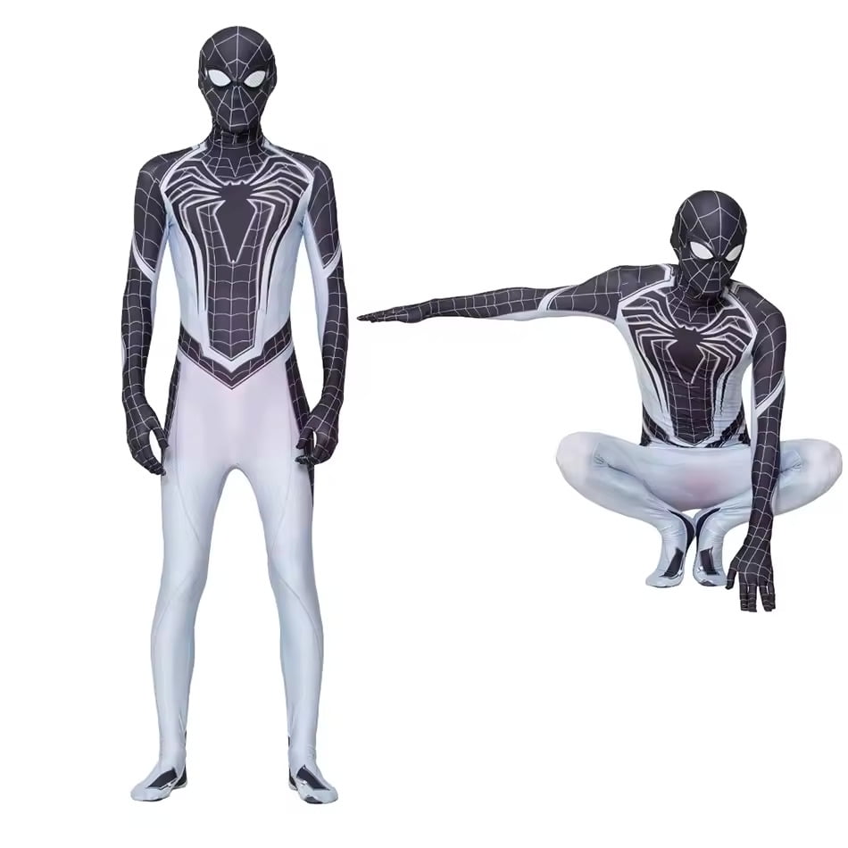 Gottsw Spider Superhero Man Negative Suit Costume for Boys Adult ...
