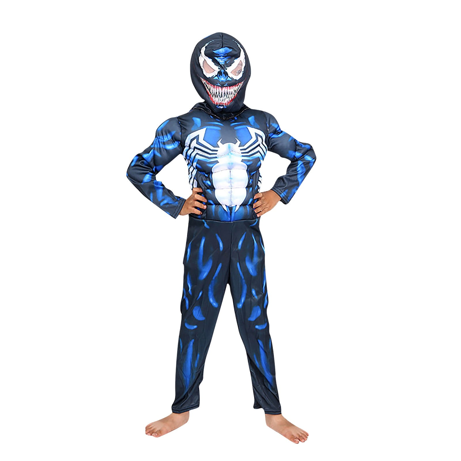 Gottsw Venom Spider Muscle Costume for Kids Halloween Fancy Dress Party ...