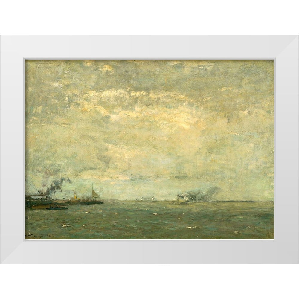 Gottwald, Frederick 32x24 White Modern Wood Framed Museum Art Print ...