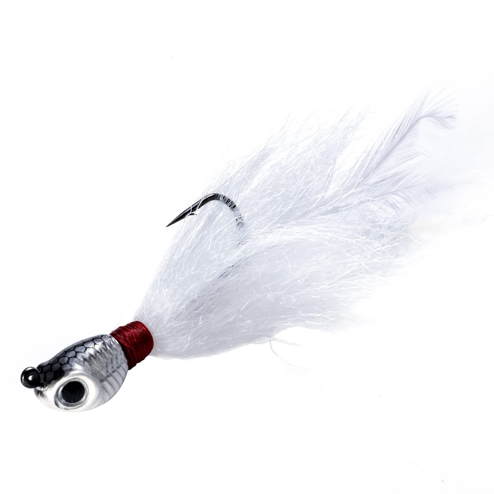 Goture Glow Bucktail Jigs Saltwater Pompano Jigs Hair Jigs Fluke Jig ...