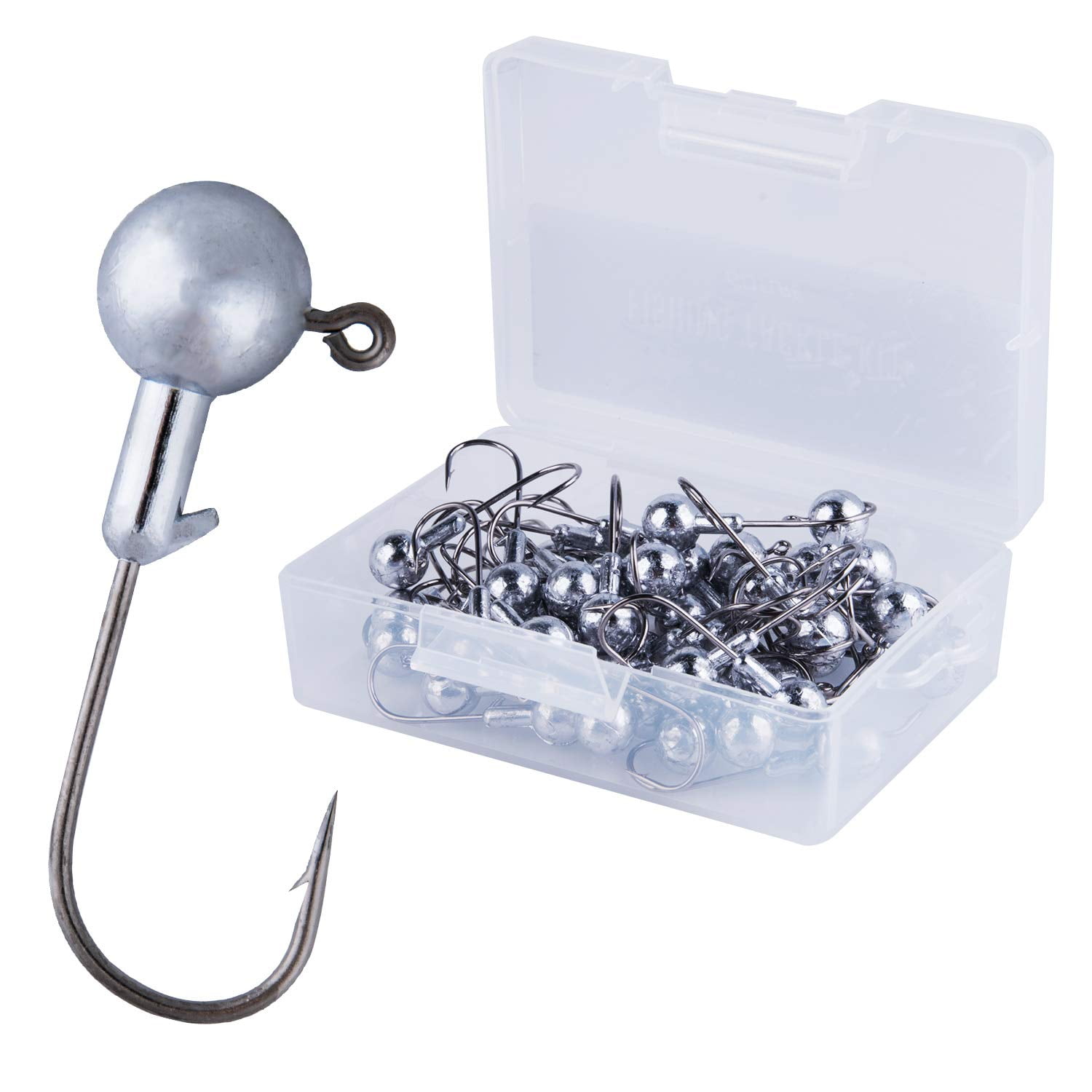 Goture Round Jig Head, Lead Jig Head Hooks for Freshwater Saltwater Fishing, Swimbait Jig Heads ...