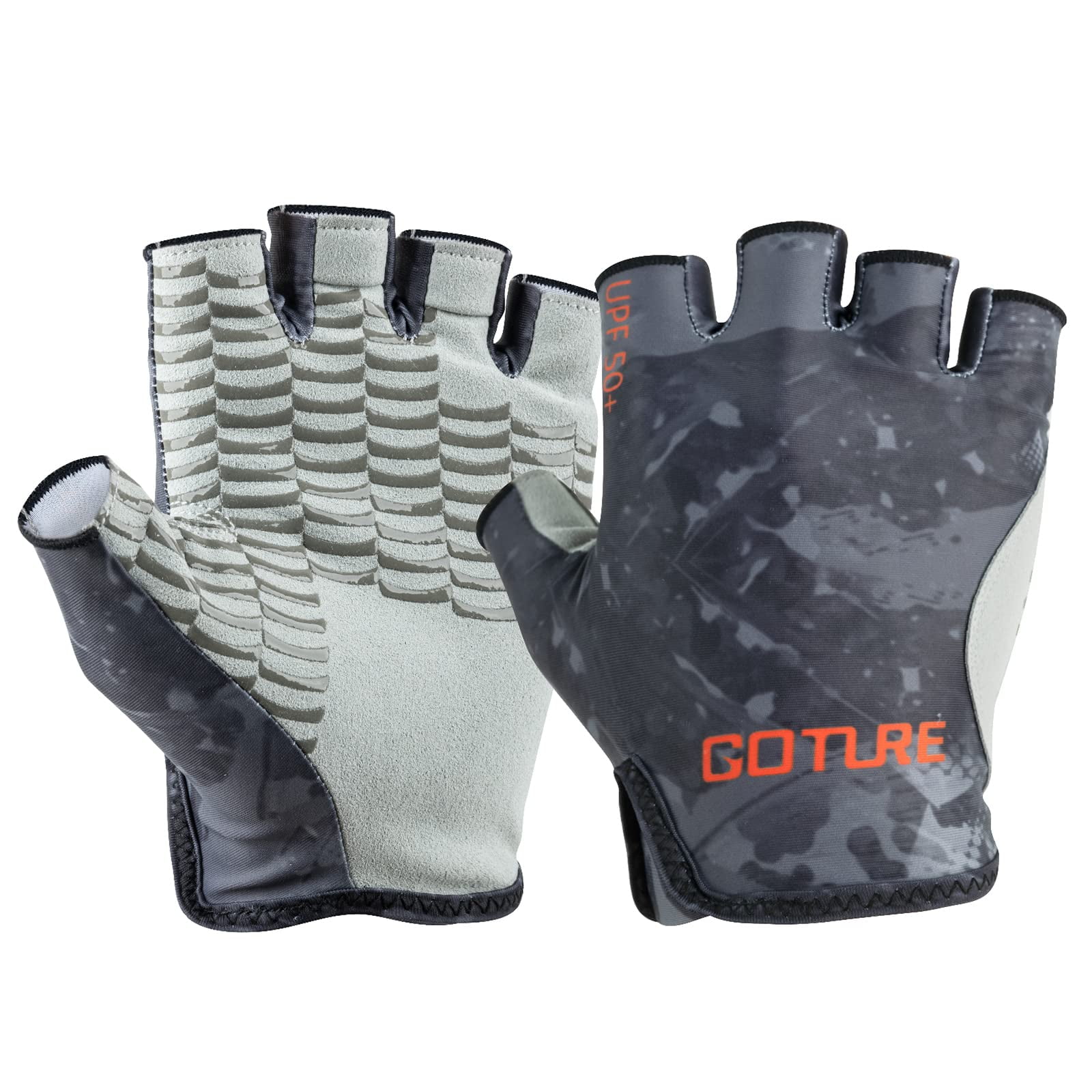 Goture UV Resistant Fishing gloves UPF50+sunscreen fingerless gloves ...