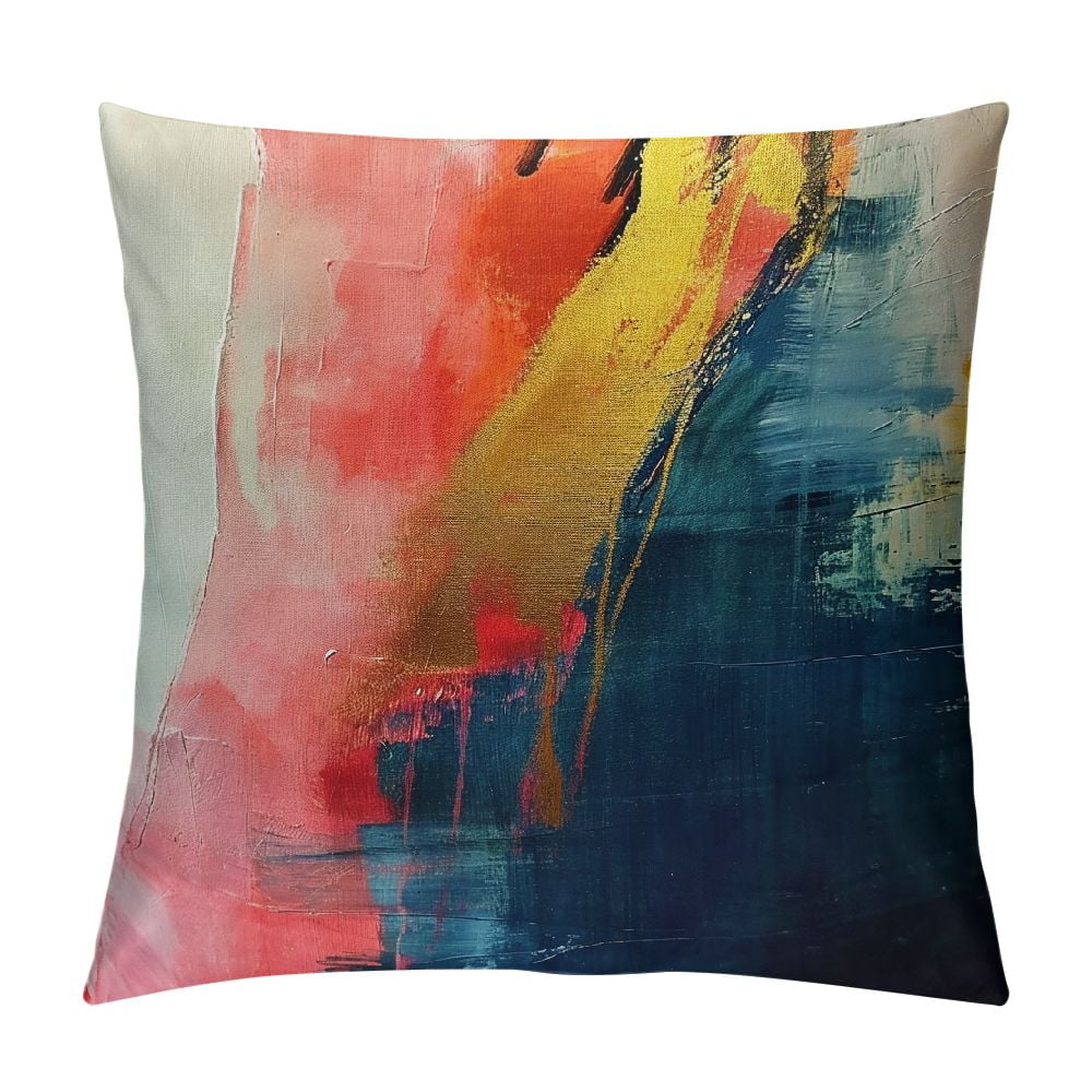 Gotuvs Blue And Pink Throw Pillow Covers Cases Modern Abstract Art