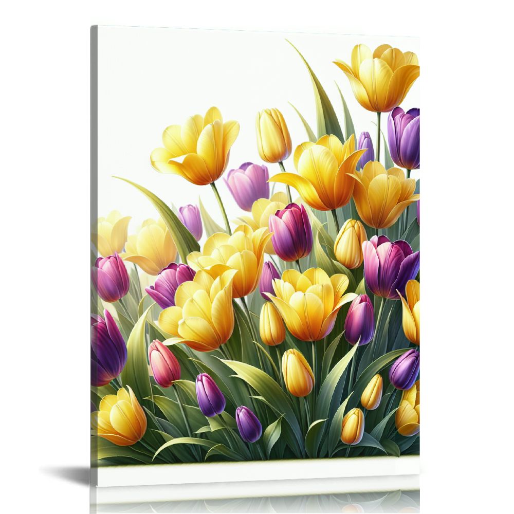 Gotuvs Canvas Wall Art - Mandy Disher 'Tulip' Wall Art for Living Room ...
