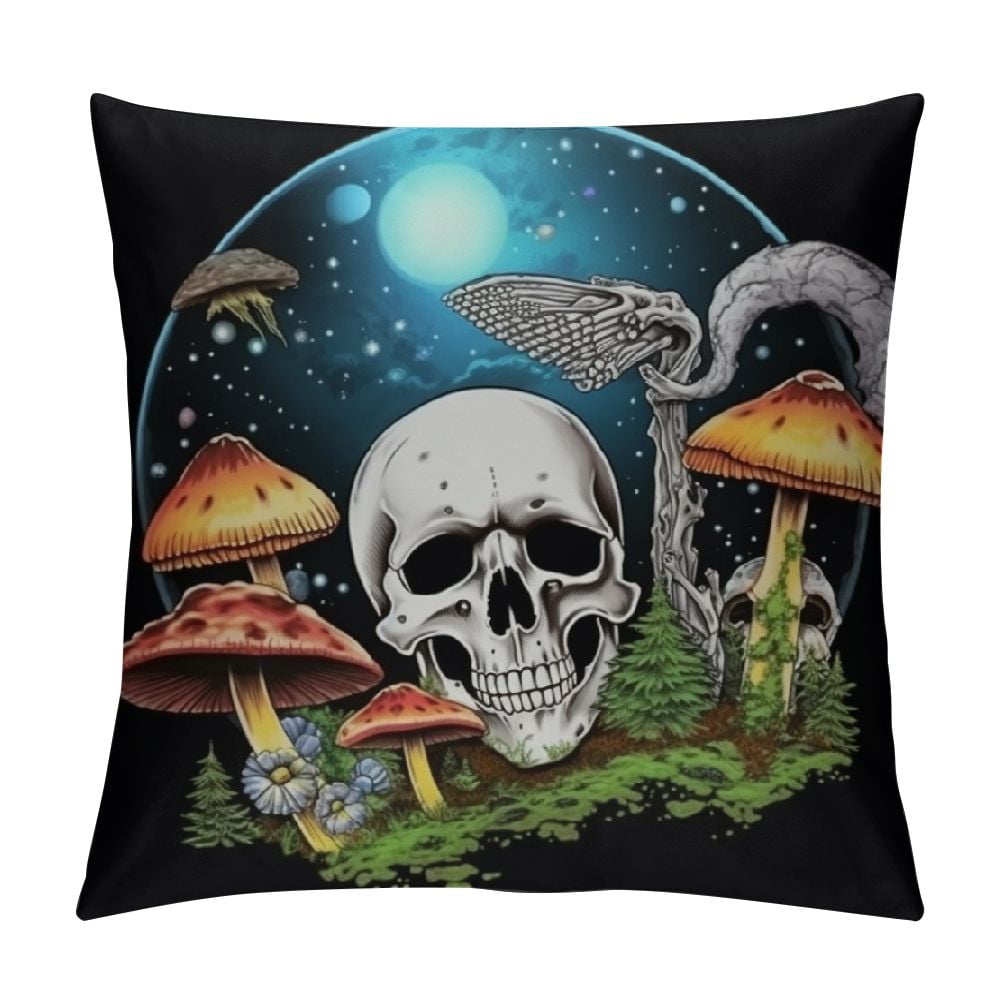 Gotuvs Goth Pillows Covers Gothic Pillow Covers Skull Pillow Gothic