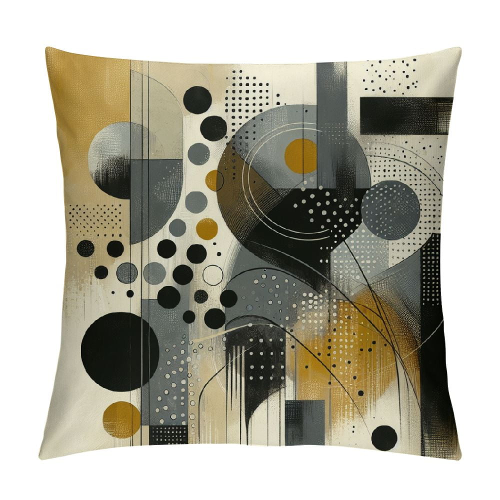 Gotuvs Mustard Yellow Mid Century Modern Throw Pillow Covers Boho