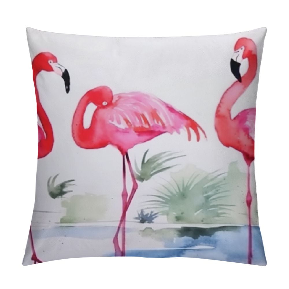 Gotuvs Pink Flamingo Body Pillow Cover Tropical Summer Exotic Animal ...