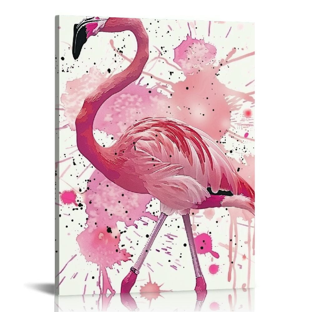 Gotuvs Pink Flamingo Wall Art Prints - Animal Posters Decorations for ...