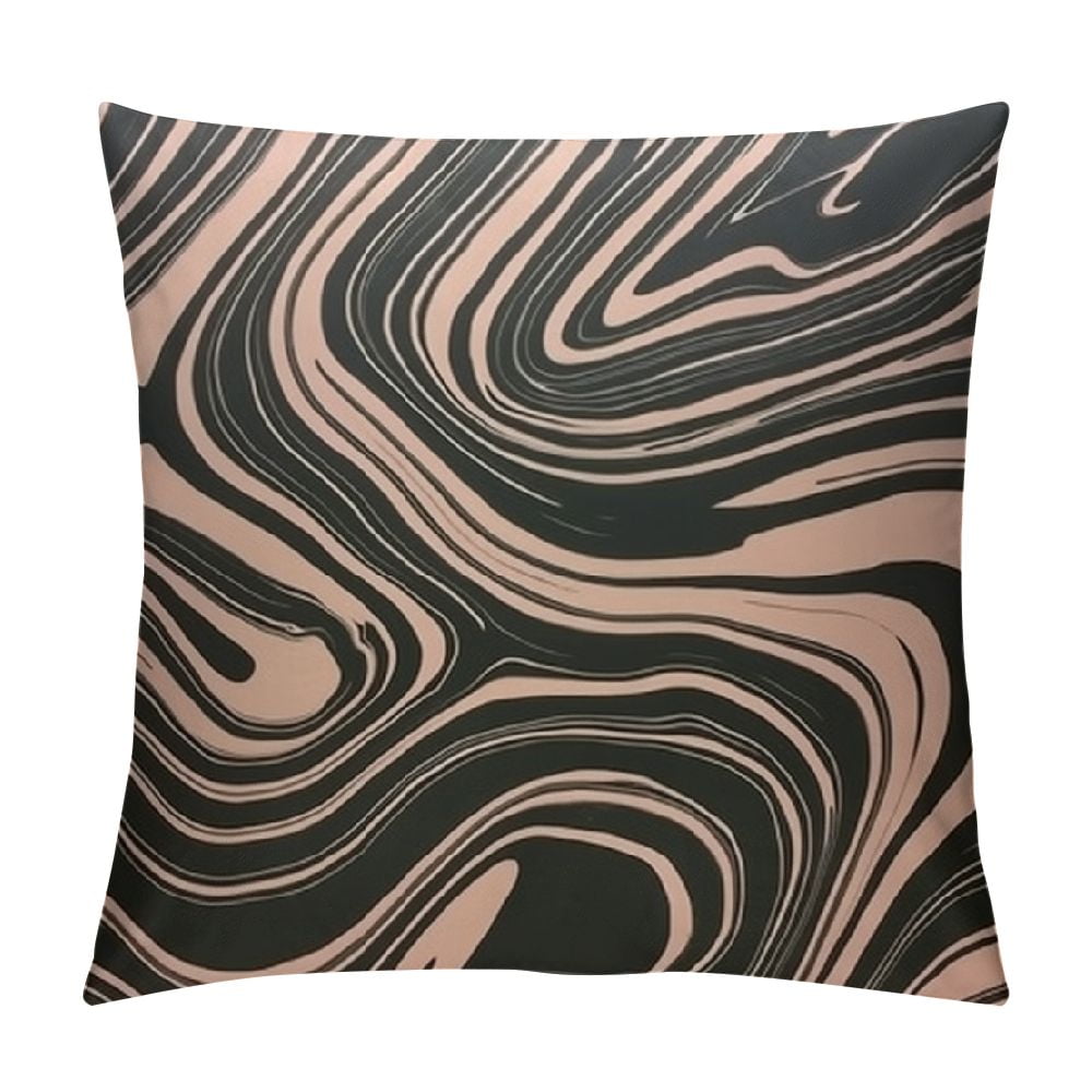 Gotuvs Throw Pillow Cover Abstract Water Effect Marbling Artwork Design
