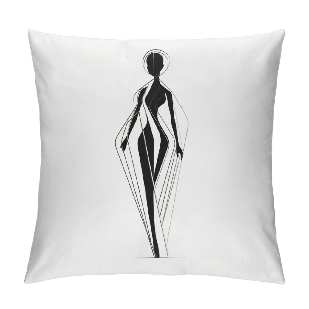 Gotuvs Boho Abstract Line Woman Throw Pillow Covers Ts For Women
