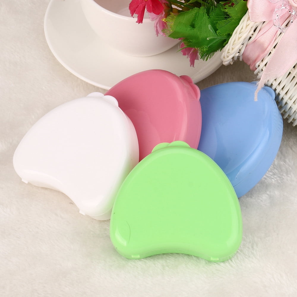 Gotyou Denture Bath Appliance Heart-shaped False Teeth Box Storage Case ...