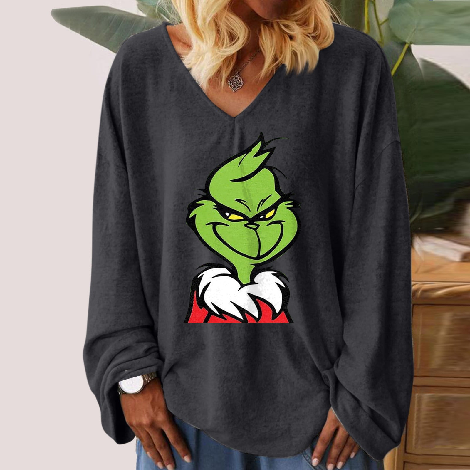 Gotyou Grinch Christmas Sweatshirts Tops for Women,The Christmas Grinch ...