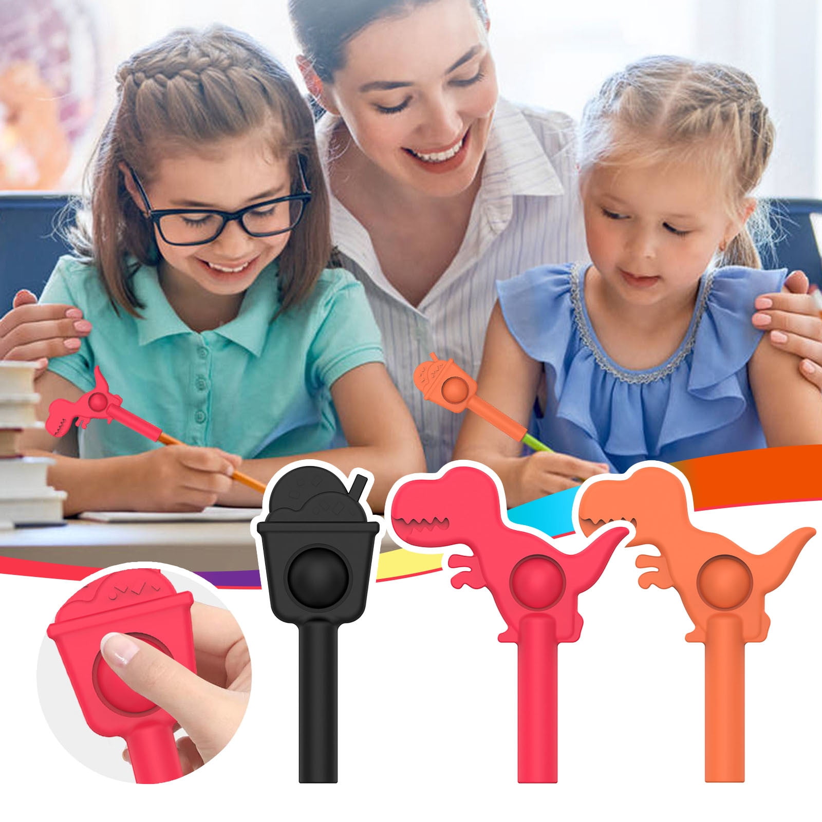 Gotyou Mini Sensory Decompression Toy Pencil Bag Dimple Sensory ...