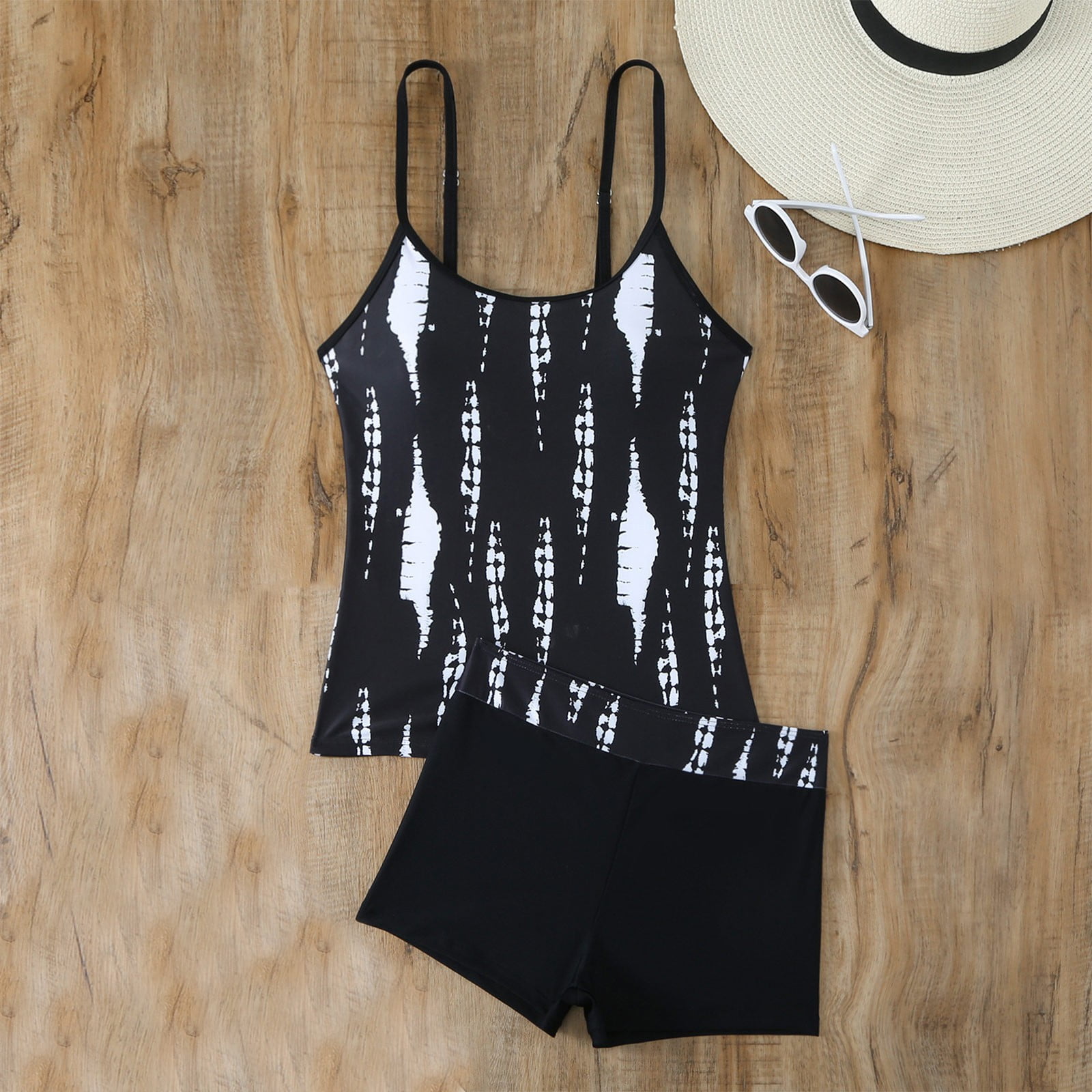 Gotyou swim suits for women 2024, Women's Printed Split Style Camisole ...