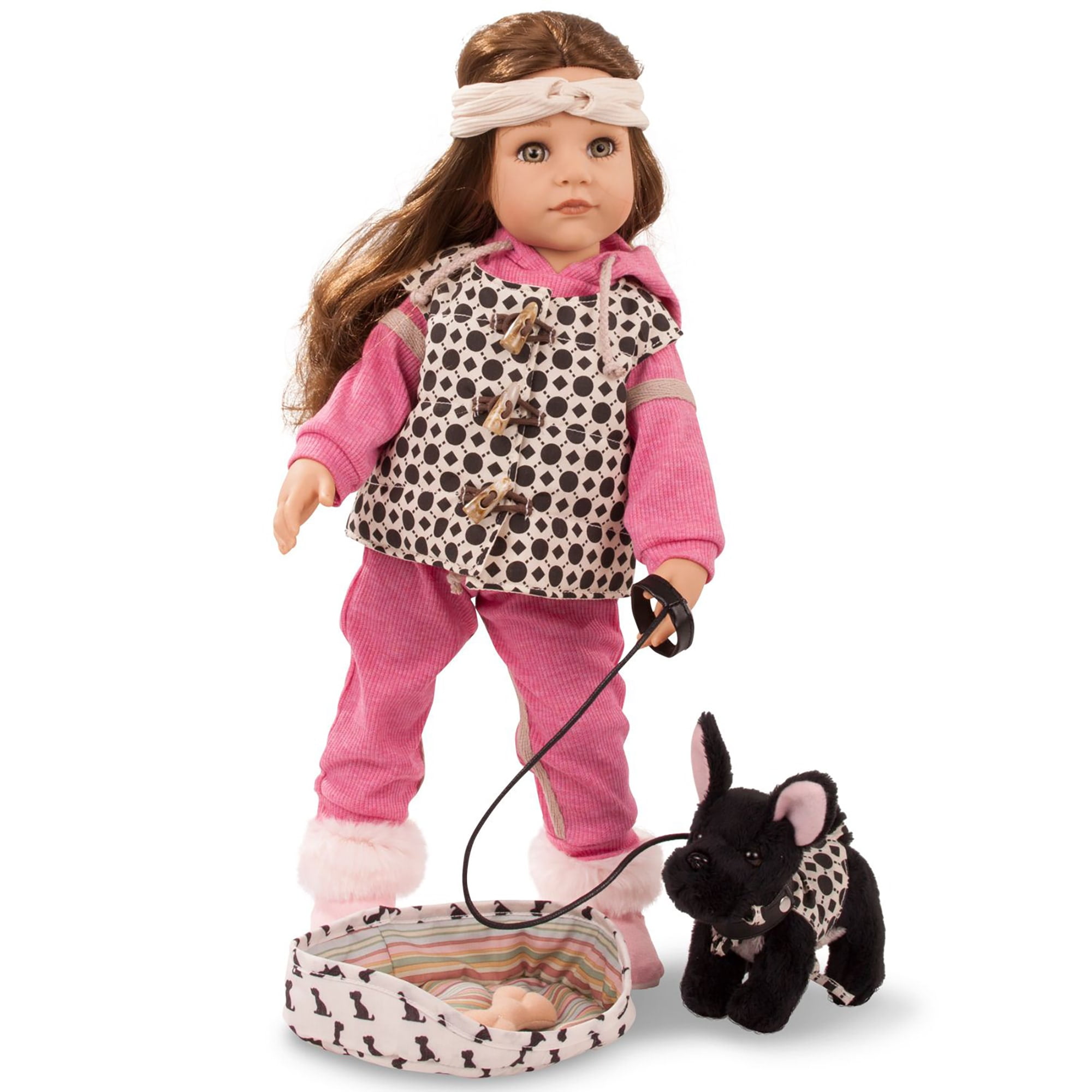 Gotz Hannah Staycation - 19.5" All Vinyl Poseable Standing Doll with ...