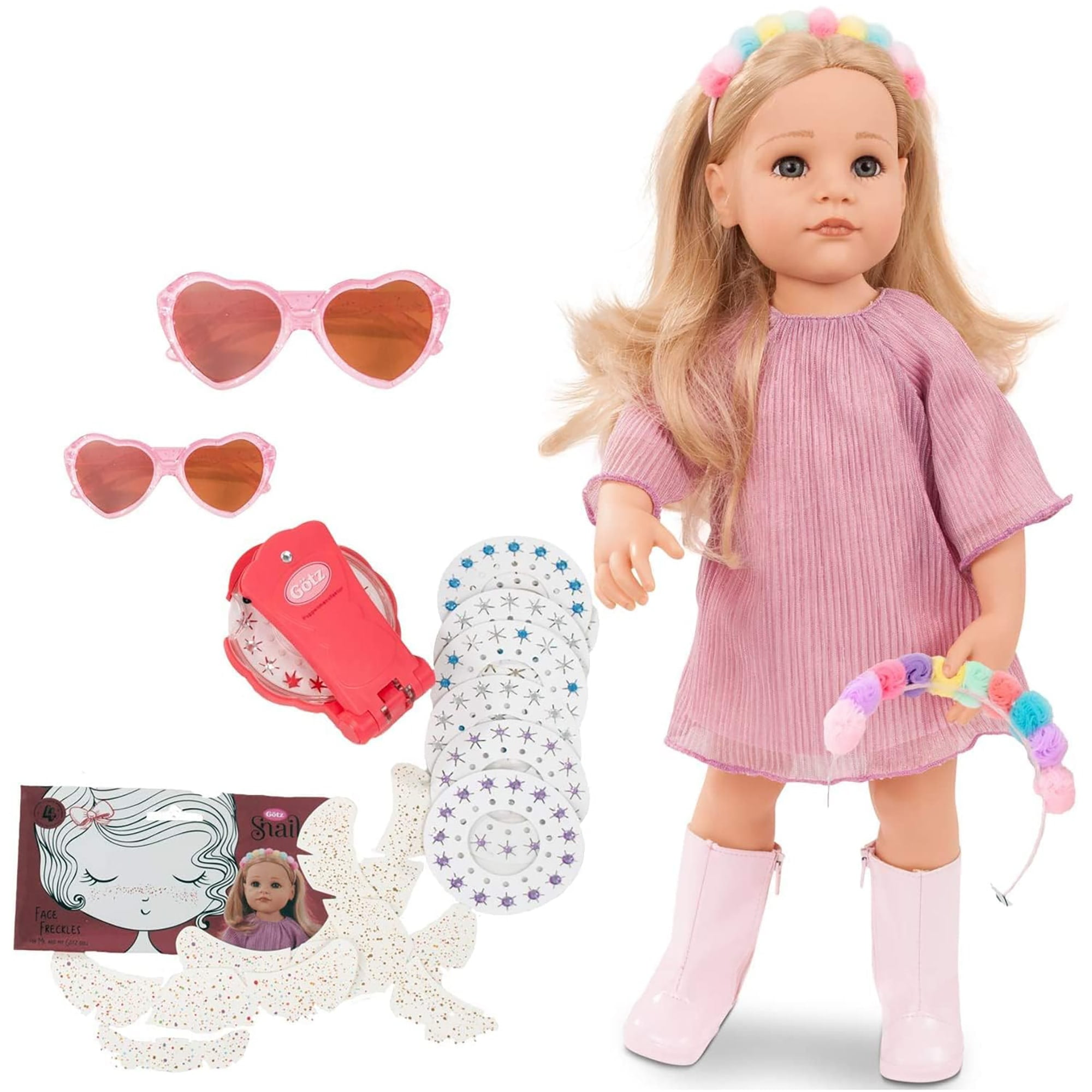 Gotz Hannah be My Mini Me 19.5" All Vinyl Doll with Long Blonde Hair to ...