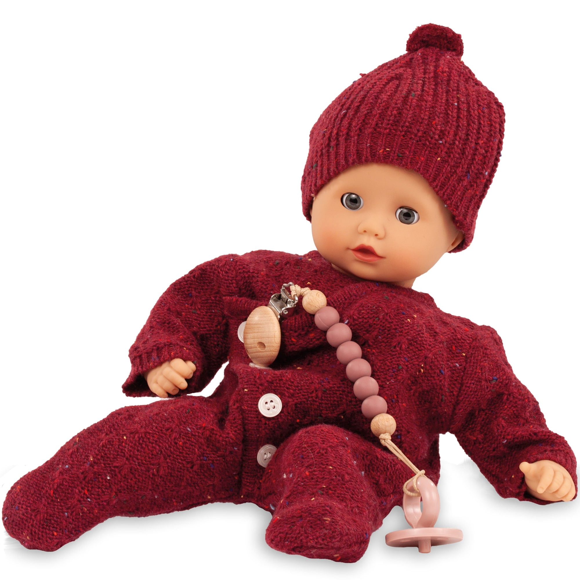 Gotz: Muffin Baby: Jubilee - 13" Doll, Red Sweater Outfit, Hat-Pacifier ...
