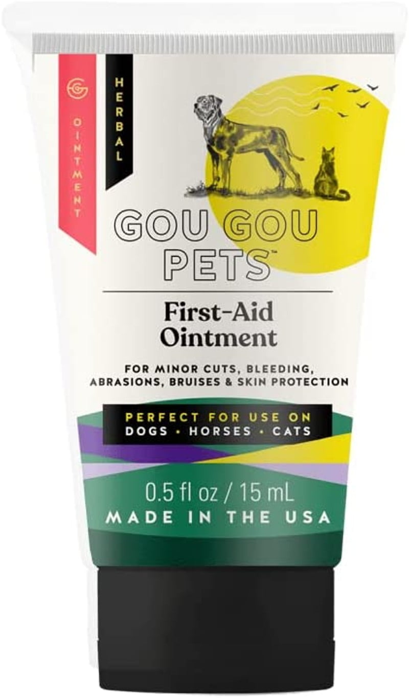 Gou Gou Pets Holistic Natural Derived First Aid Ointment for Dogs, Cats ...