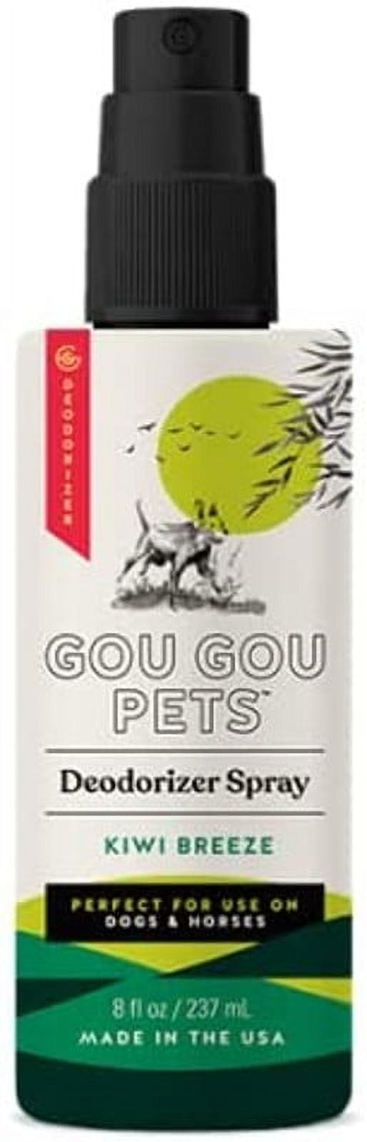 Gou Gou Pets Herbal Deodorizer Spray for Dogs and Horses, Kiwi Scent, 8 ...