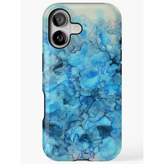 Gouache Stripe Ricrac Pattern Blue Yellow Art Phone Case for iPhone 11 ...