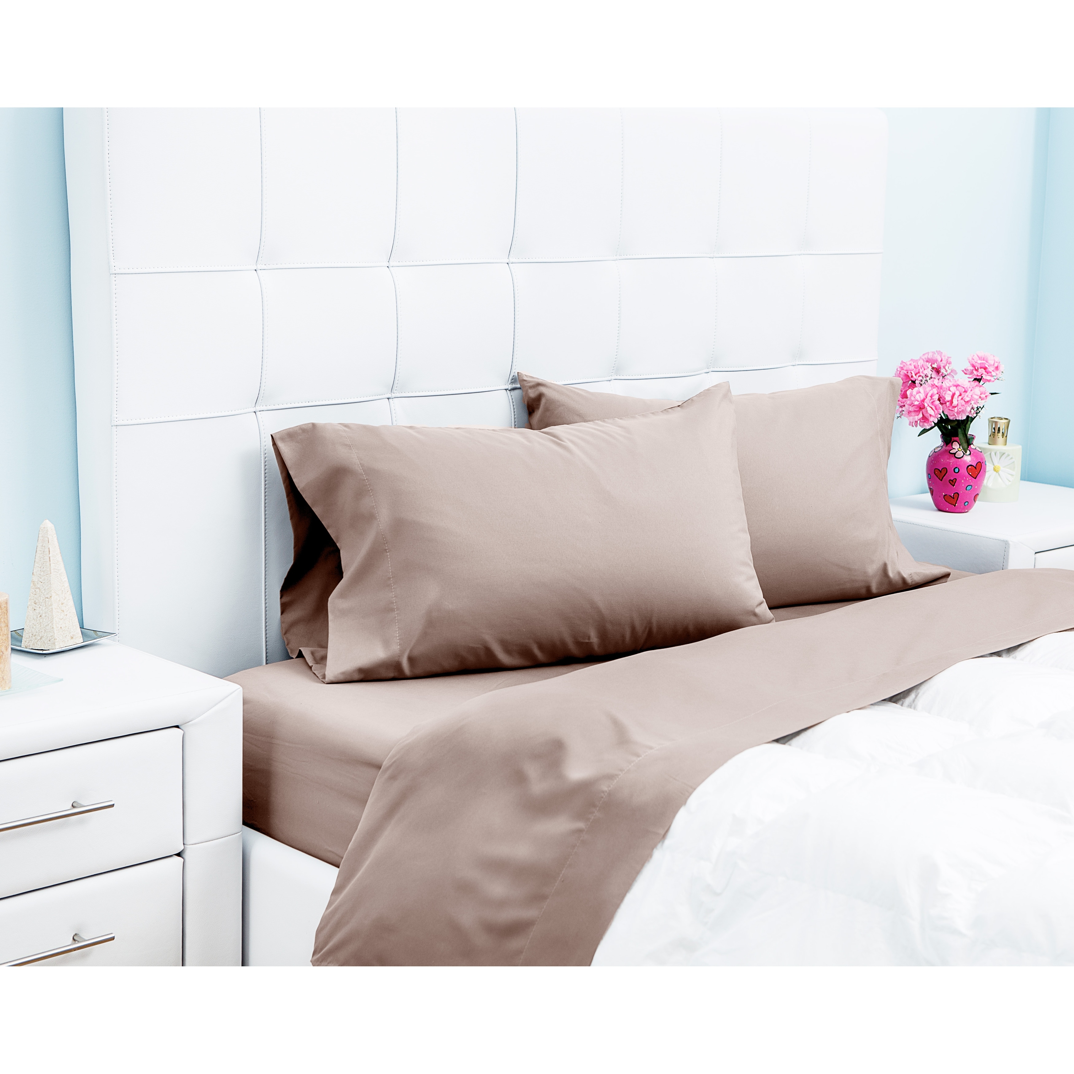 Gouchee Home Microfiber Sheet Set Natural Double - Walmart.com