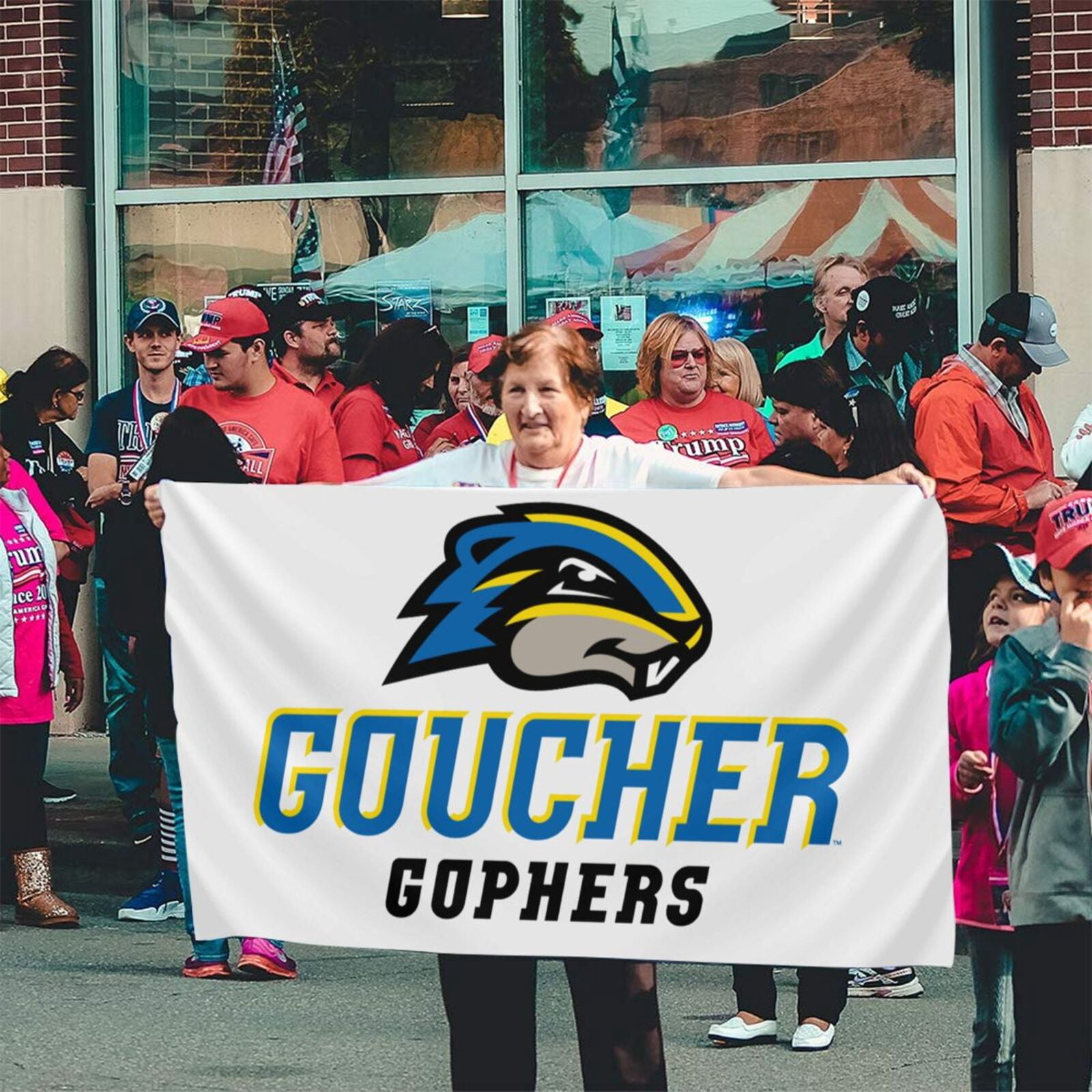 Goucher College Logo Flag 3x5 FT Holiday Banner Garden Yard House Flags ...