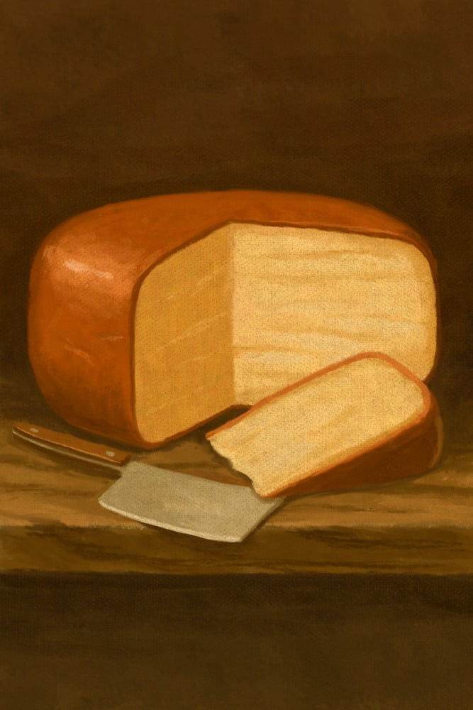 Gouda Cheese, Oil Painting (12x18 Wall Art Poster, Room Decor ...