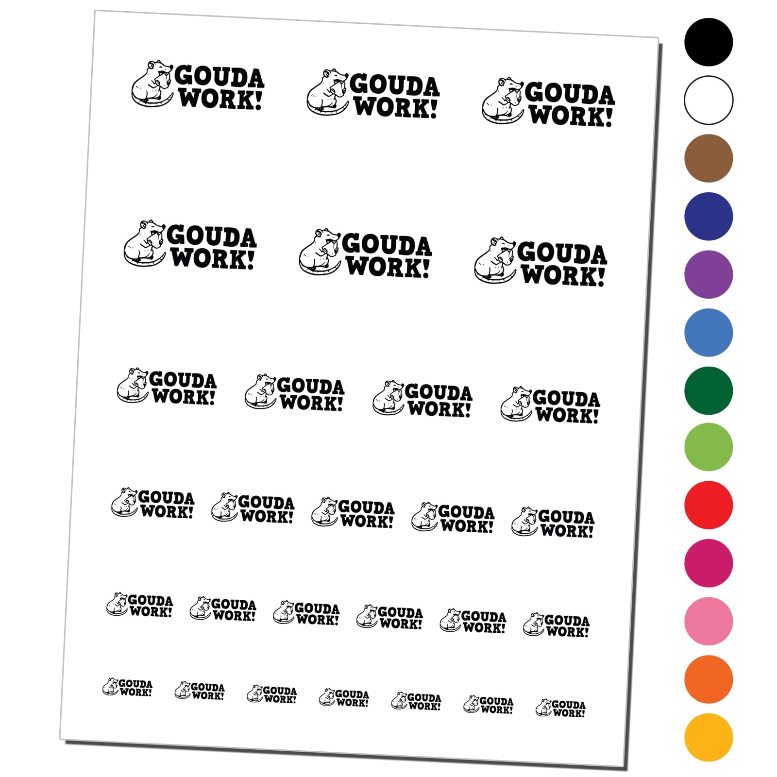 Gouda Good Work Mouse with Cheese Teacher Student School Water ...