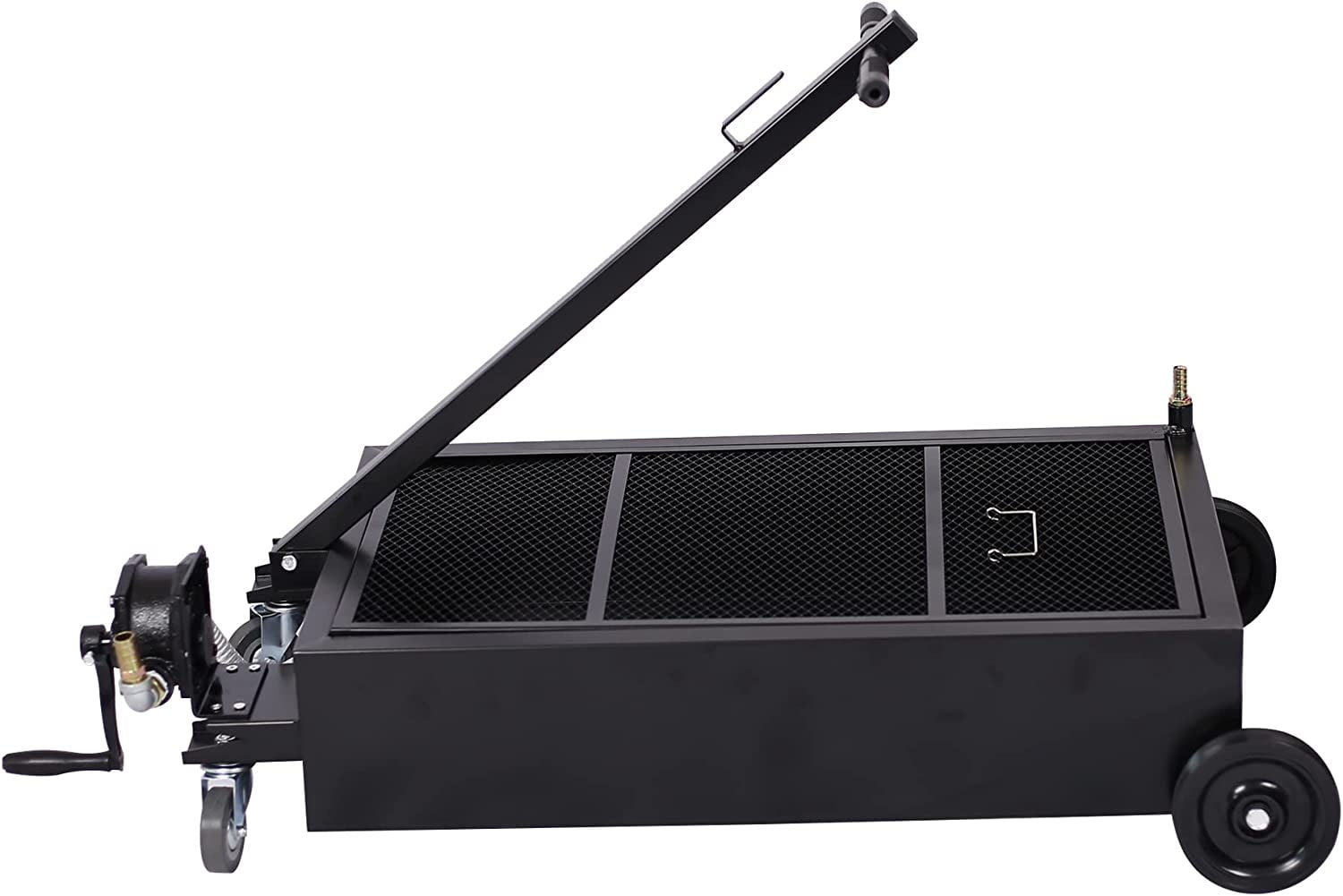 Goujxcy 20-Gallon Low-Profile Oil Drain with Pump, Oil Drain Pan Caddy ...