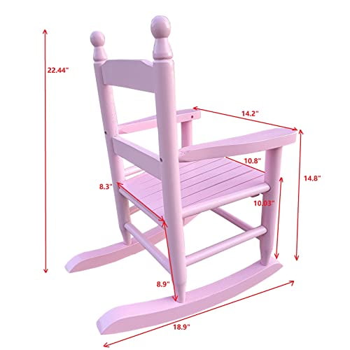 Goujxcy Kids Rocking Chair, Toddler Rocking Chair, Childrens Rocking ...