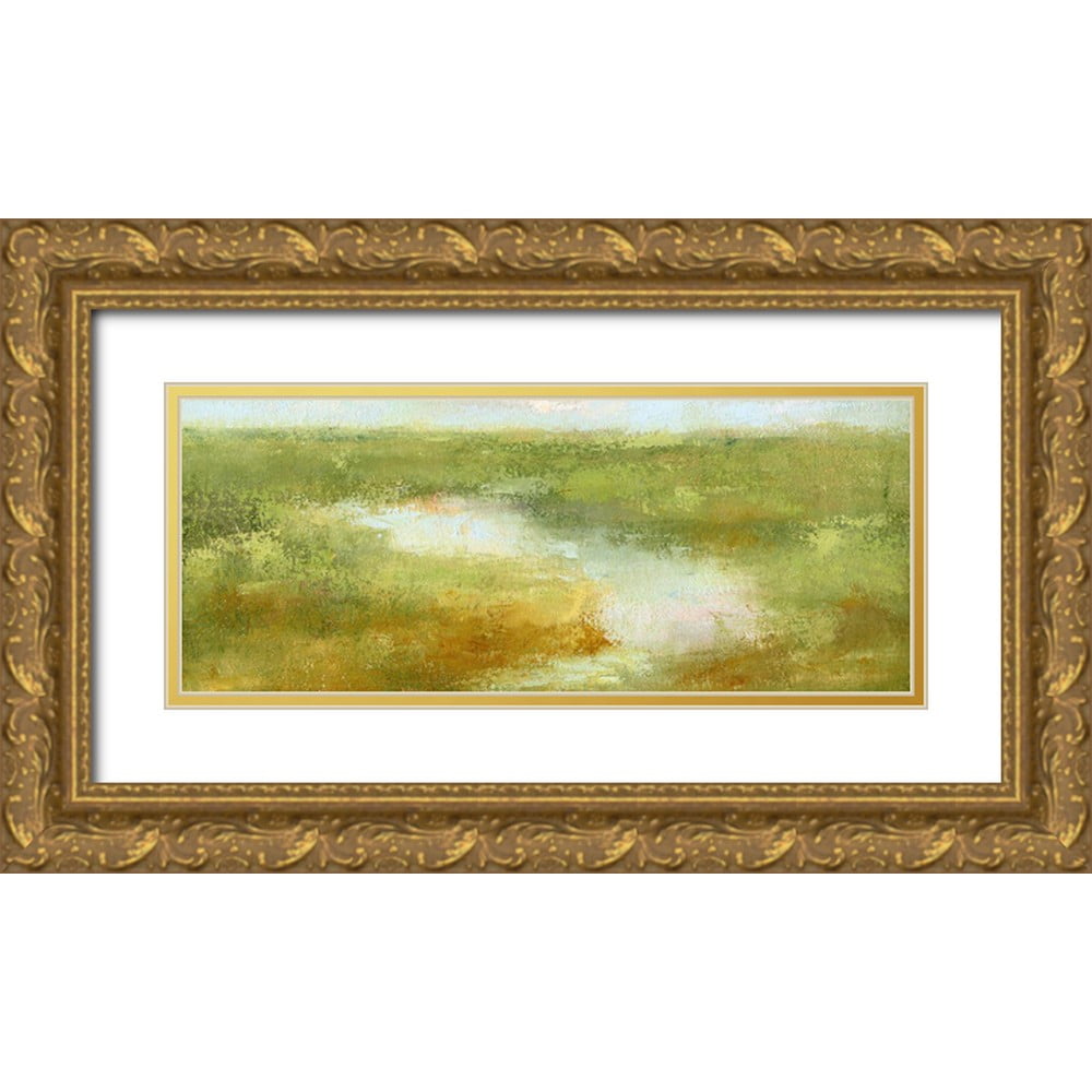 Gould, Laura Graham 18x10 Gold Ornate Wood Framed with Double Matting ...