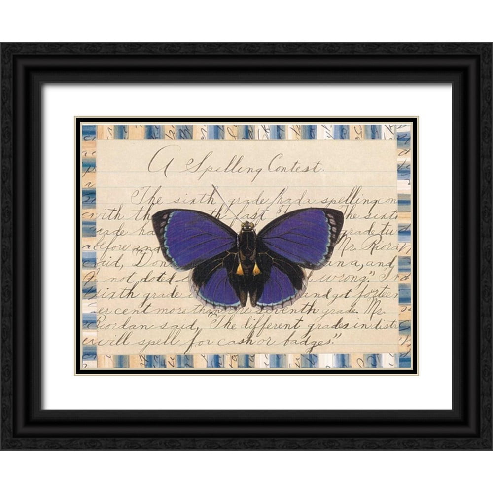 Gould-Porter, William 18x14 Black Ornate Wood Framed with Double ...