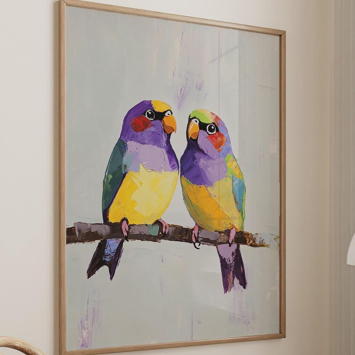 Gouldian Finch Bird Maximalist Eclectic Animal Print Funky Animal Cute ...