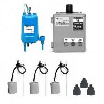 Goulds SIMRGSKTN4, Simplex Sewage Grinder Package With RGS2012 Pump (2 ...