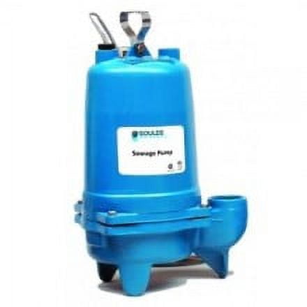 Goulds WS0538B, Model 3886, WS_B Series, Sewage Pump, 1/2 HP, 200 Volts ...