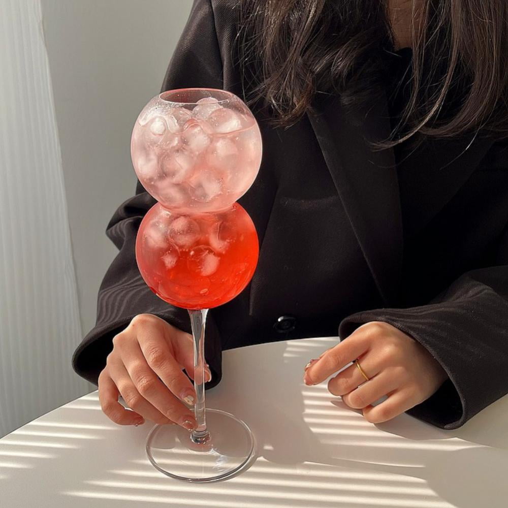 Gourd Cocktail Glass Cups Clear Goblets Drink Cup for Wine Champagne ...