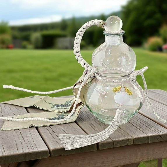 Gourd Glass Set for Home and Brewing Elegant Chinese Bohemian Design ...